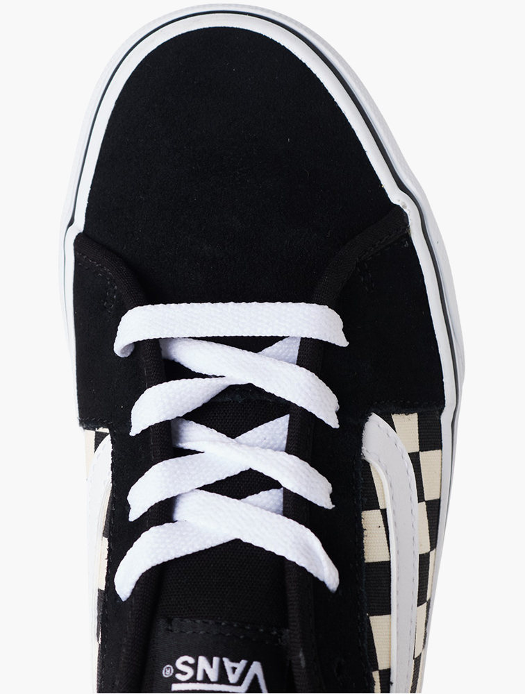 MyRunway | Shop Vans Black & White Checkerboard Filmore Decon Sneakers ...