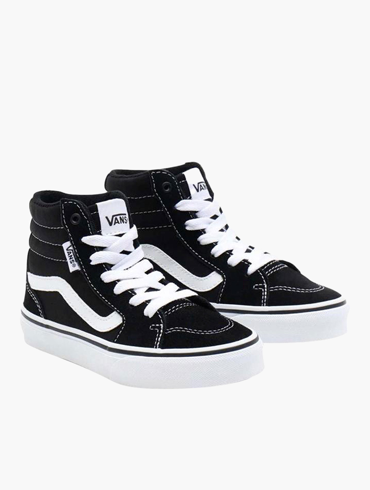 MyRunway | Shop Vans Kids & Youths Black & White Fillmore High Top ...