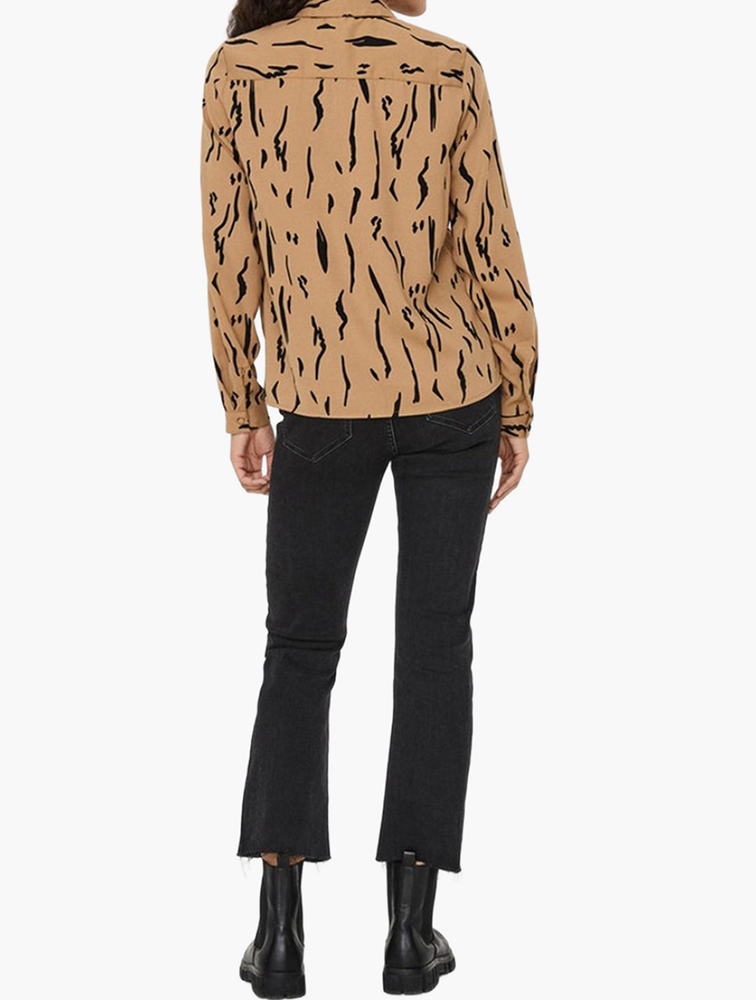 MyRunway | Shop Vero Moda Elita Long Sleeve Shirt with Tigers Eye ...