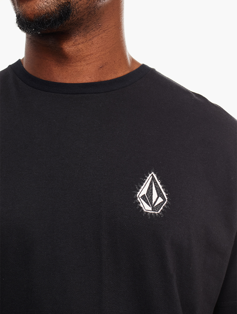 MyRunway | Shop Volcom Black Logo Crew Neck T-Shirt for Men from ...