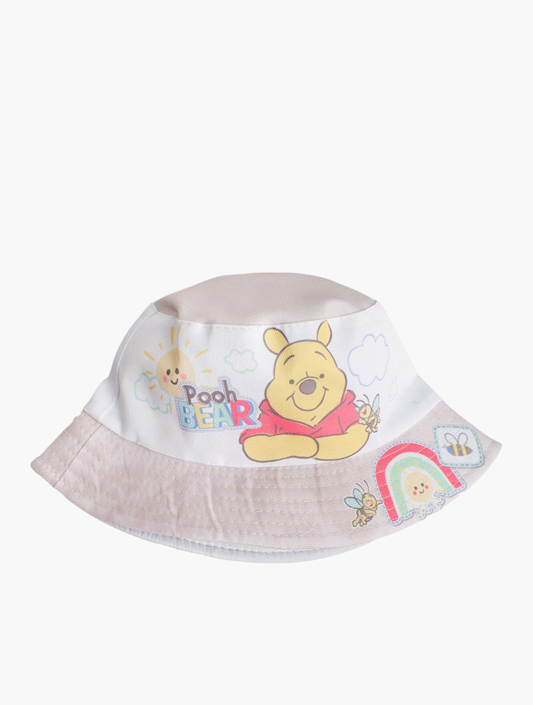 MyRunway | Shop Winnie-the-Pooh Beige Graphic Print Bucket Hat for Kids ...