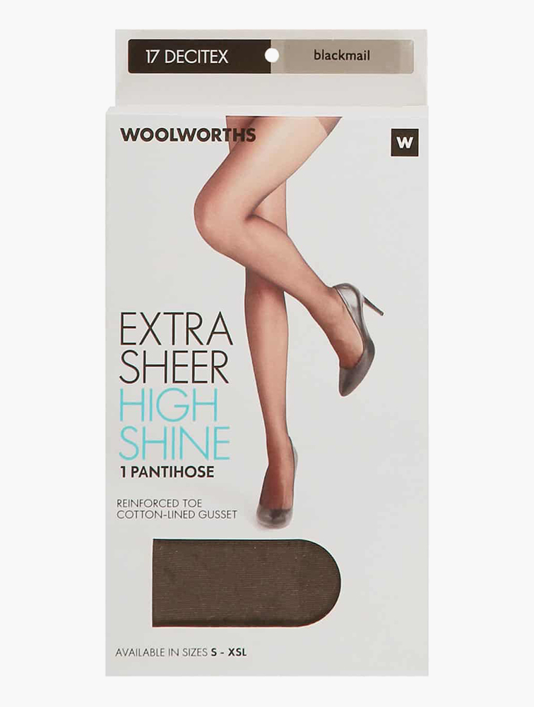 MyRunway | Shop Woolworths Black Extra Sheer High Shine Pantihose for ...