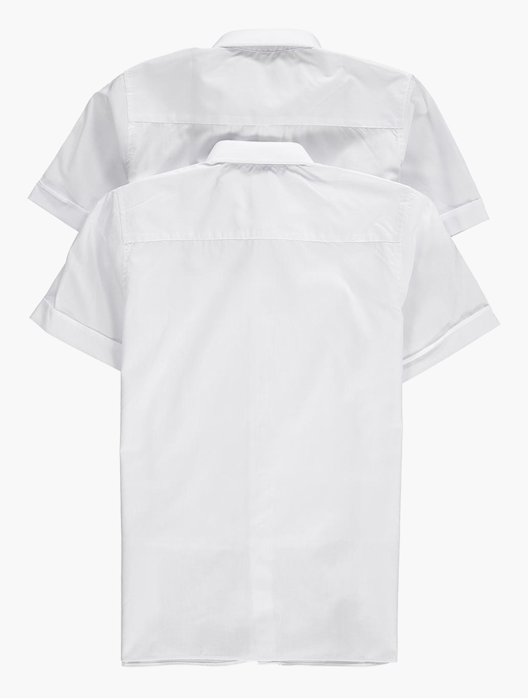 MyRunway | Shop Woolworths White Short Sleeve Boys School Shirts 2 Pack ...