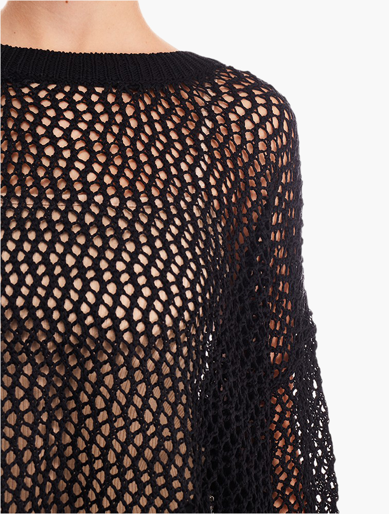 MyRunway | Shop Woolworths Black Mesh Inset Long Sleeve Top for Women ...
