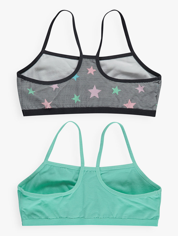 MyRunway | Shop (&US) Multi Star Print Unpadded Bras 2 Pack for Kids ...