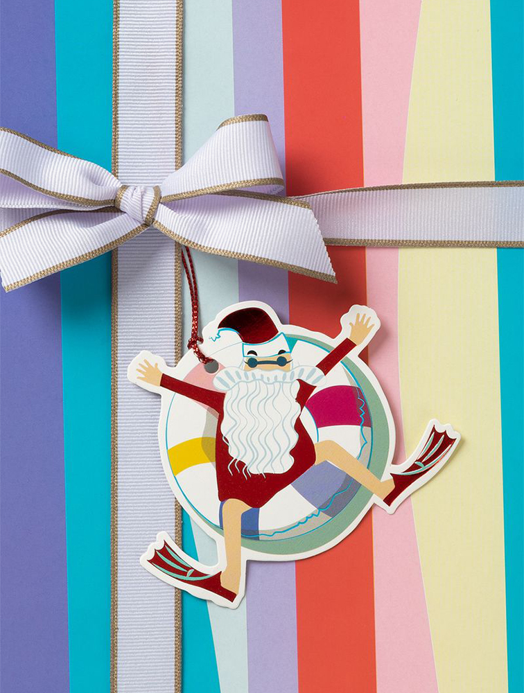 MyRunway | Shop Woolworths Red Kids Foil Christmas Tags 4 Pack for ...