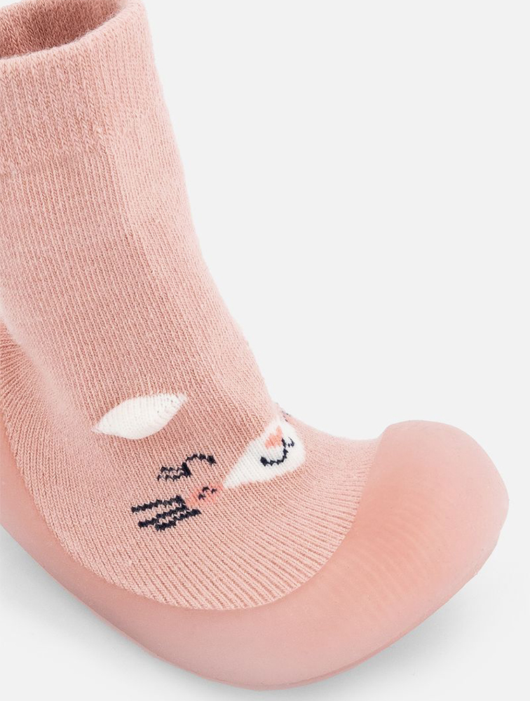 MyRunway | Shop Wooliesbabes Infants Pink Bumper Rubber Sole Socks for ...