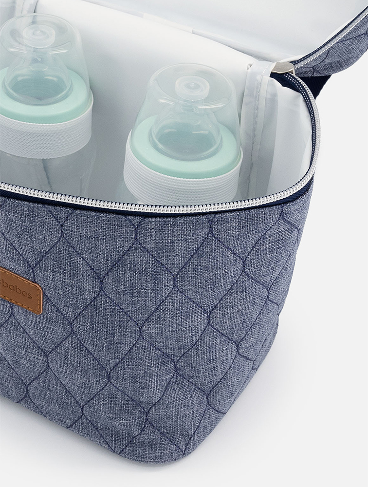 MyRunway | Shop Wooliesbabes Blue Denim Food Bag for Kids from MyRunway ...