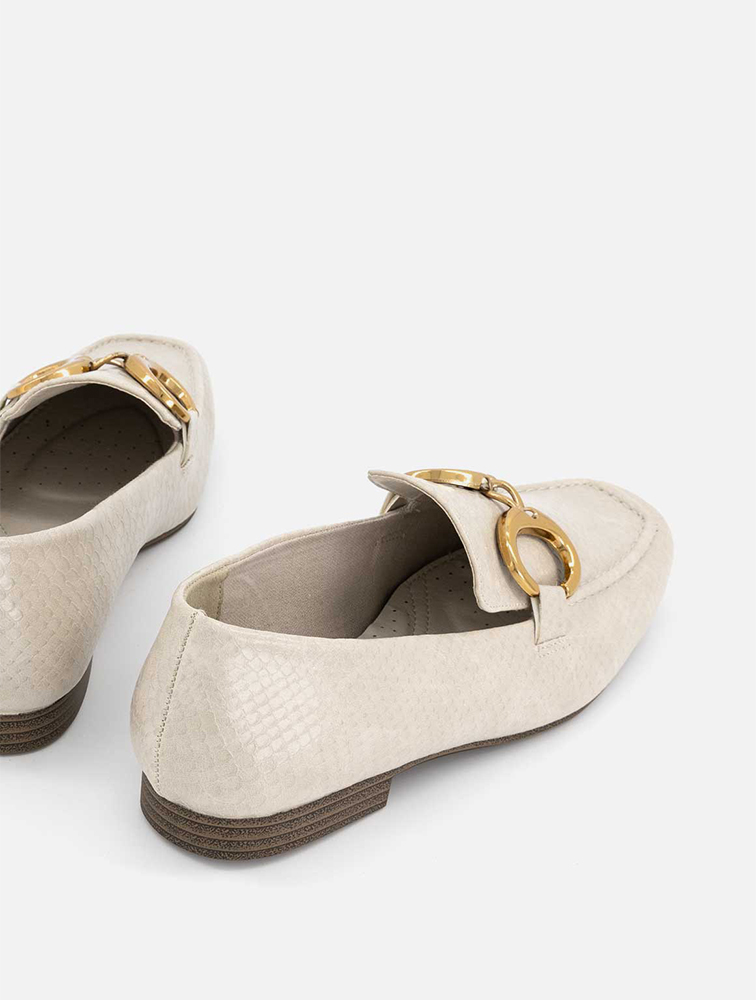 MyRunway | Shop Woolworths Natural Metallic Ringlet Loafers for Women ...