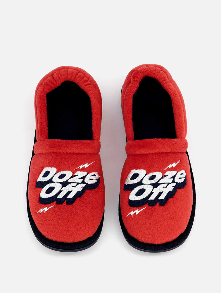 MyRunway | Shop Woolworths Red Doze Off Older Boy Stokie Slippers for ...