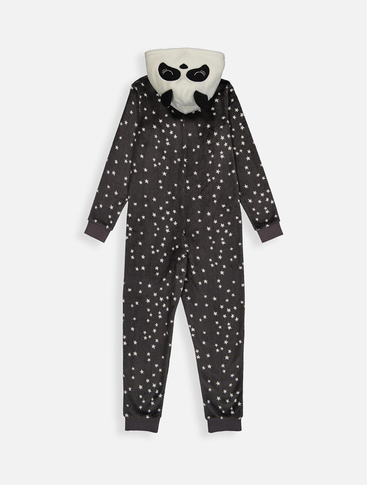 MyRunway | Shop Woolworths Charcoal & Multi Panda Fleece Onesie & Mask ...
