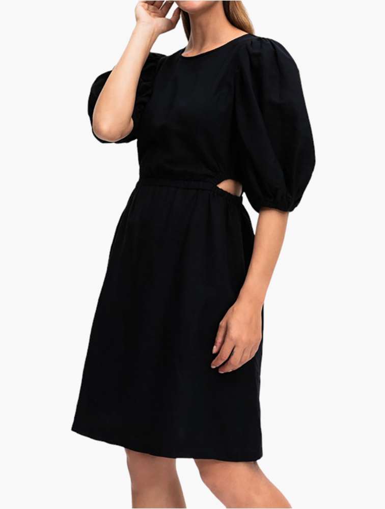 MyRunway | Shop Woolworths Black Cut-out Puff Sleeve Dress for Women ...