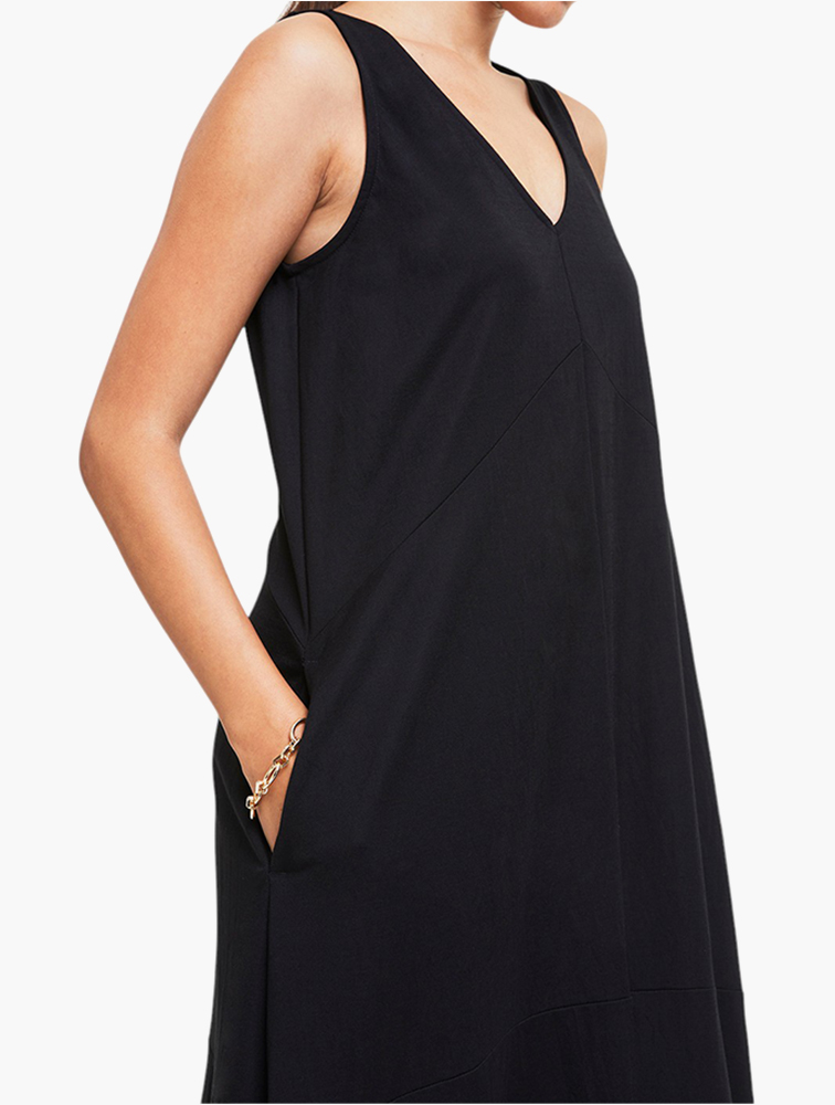 MyRunway | Shop Woolworths Black V-neck A-line Maxi Dress for Women ...