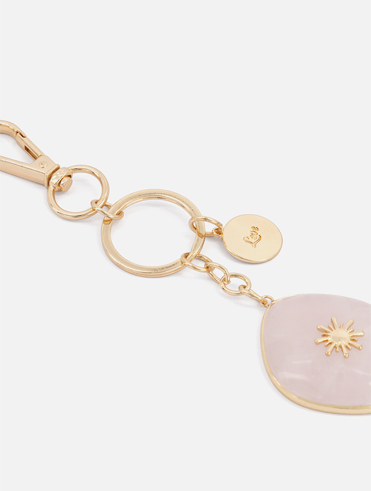MyRunway | Shop Woolworths Light Pink Stone Pendant Keyrings for Women ...