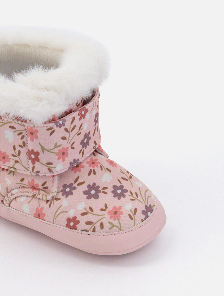 MyRunway | Shop Woolworths Pink Print Snow Pram Boots for Kids from ...