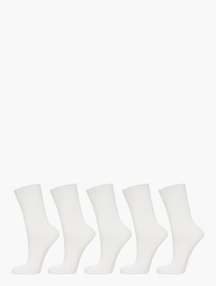 MyRunway | Shop Woolworths White Plain Crew Socks 5 Pack for Men from ...