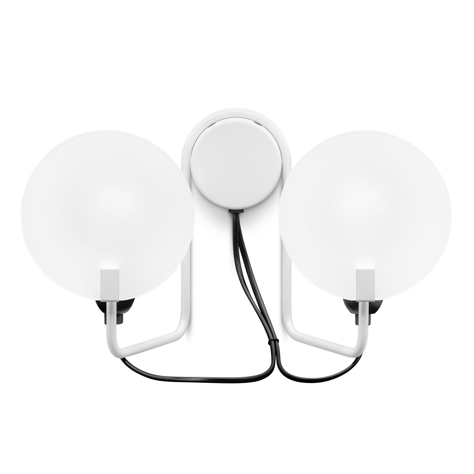 Wall light, Bugia 2 light, white, L24cm, H20cm - Stilnovo - Nedgis Lighting