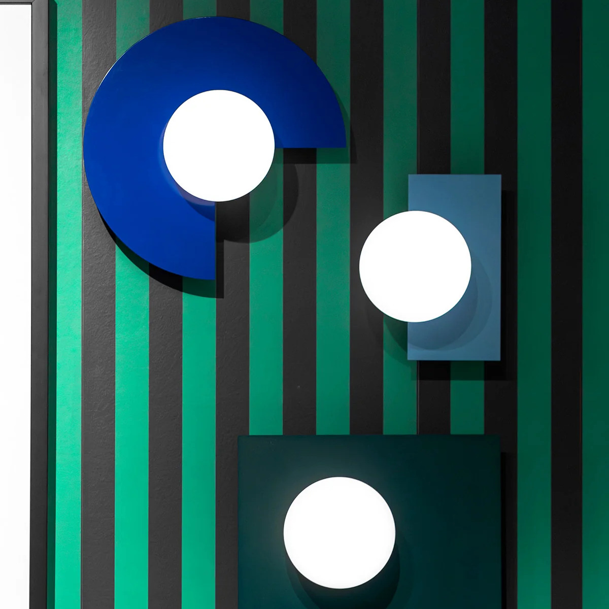 Applique murale, Candy little rectangle S, Bleu scandinave, L22cm ...