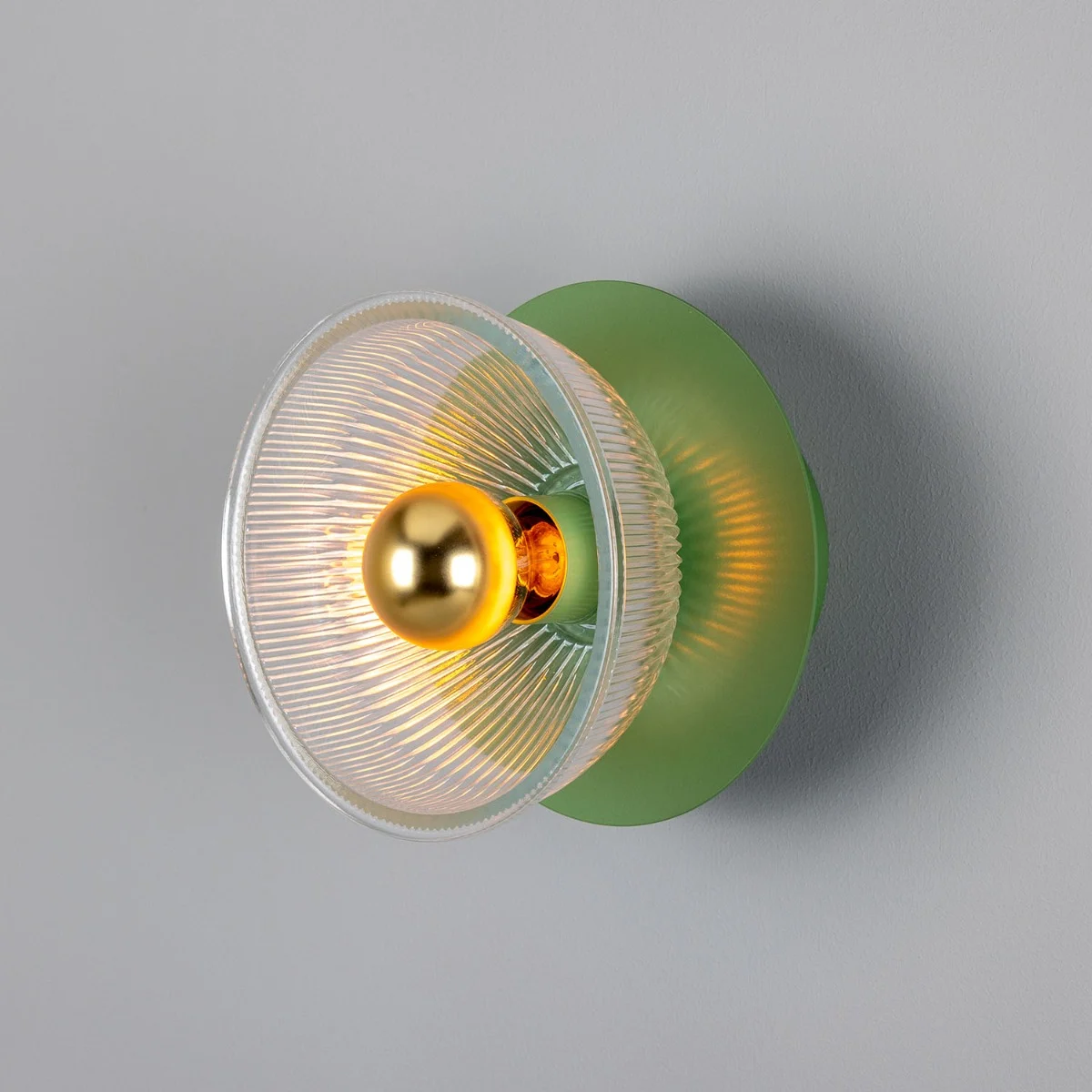 Applique murale, Eclipse, vert sauge, Ø20cm, H20cm - Mullan Lighting - Luminaires Nedgis