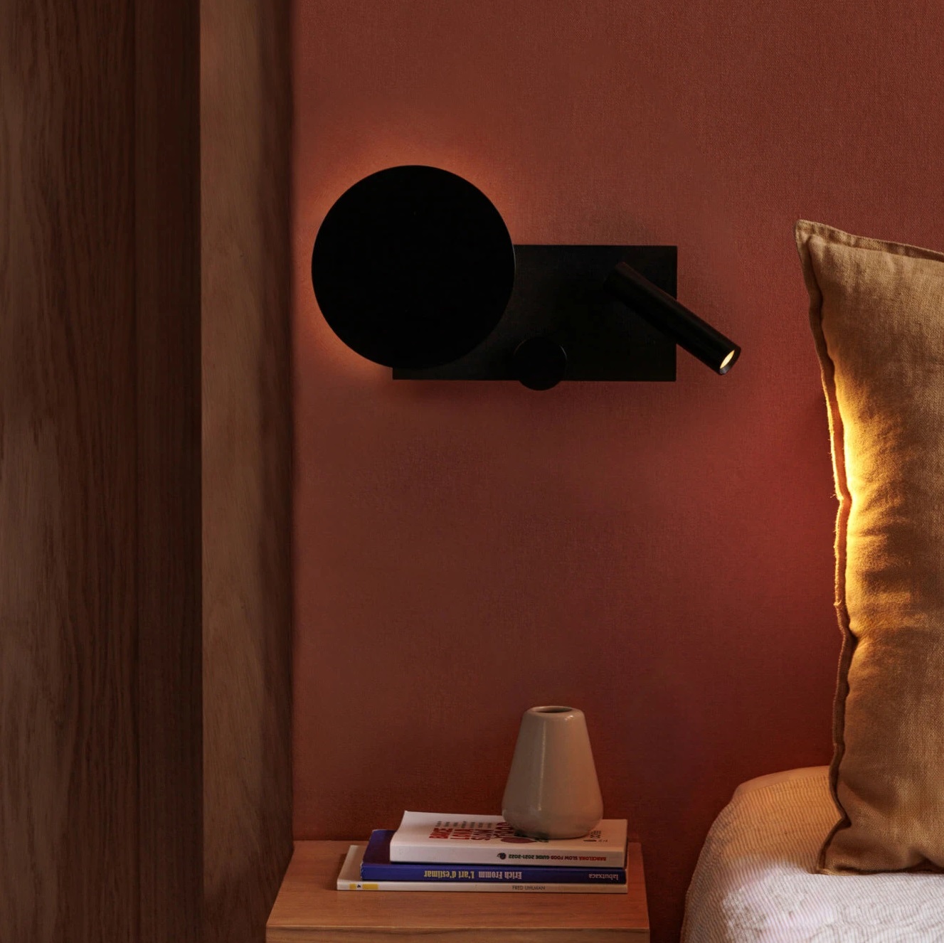 Applique murale, KLEE droite, noir, 2700K, 1021lm, L30cm, H27cm - Faro - Luminaires Nedgis