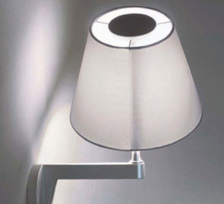 Applique Murale Melampo Gris L23cm H35cm 2800k 468lm Artemide Luminaires Nedgis