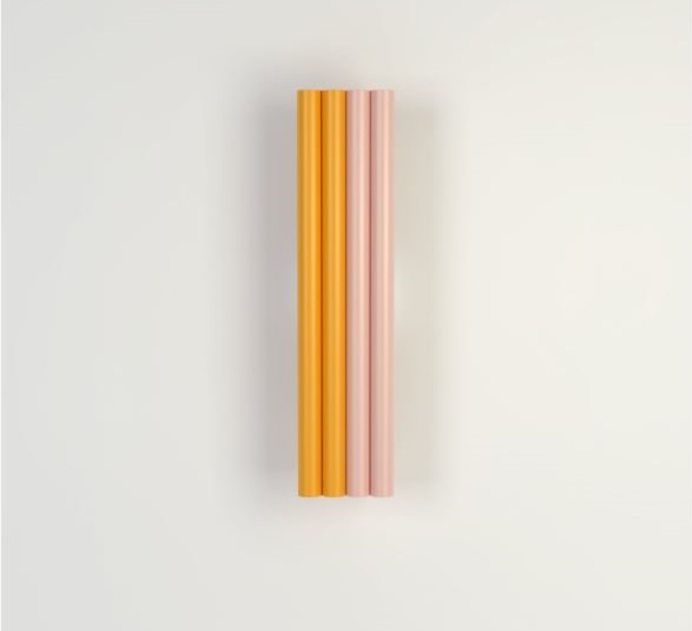 Wall light, Parallel Tubes, white, orange, pink, LED, 2700K, lm, L12cm ...