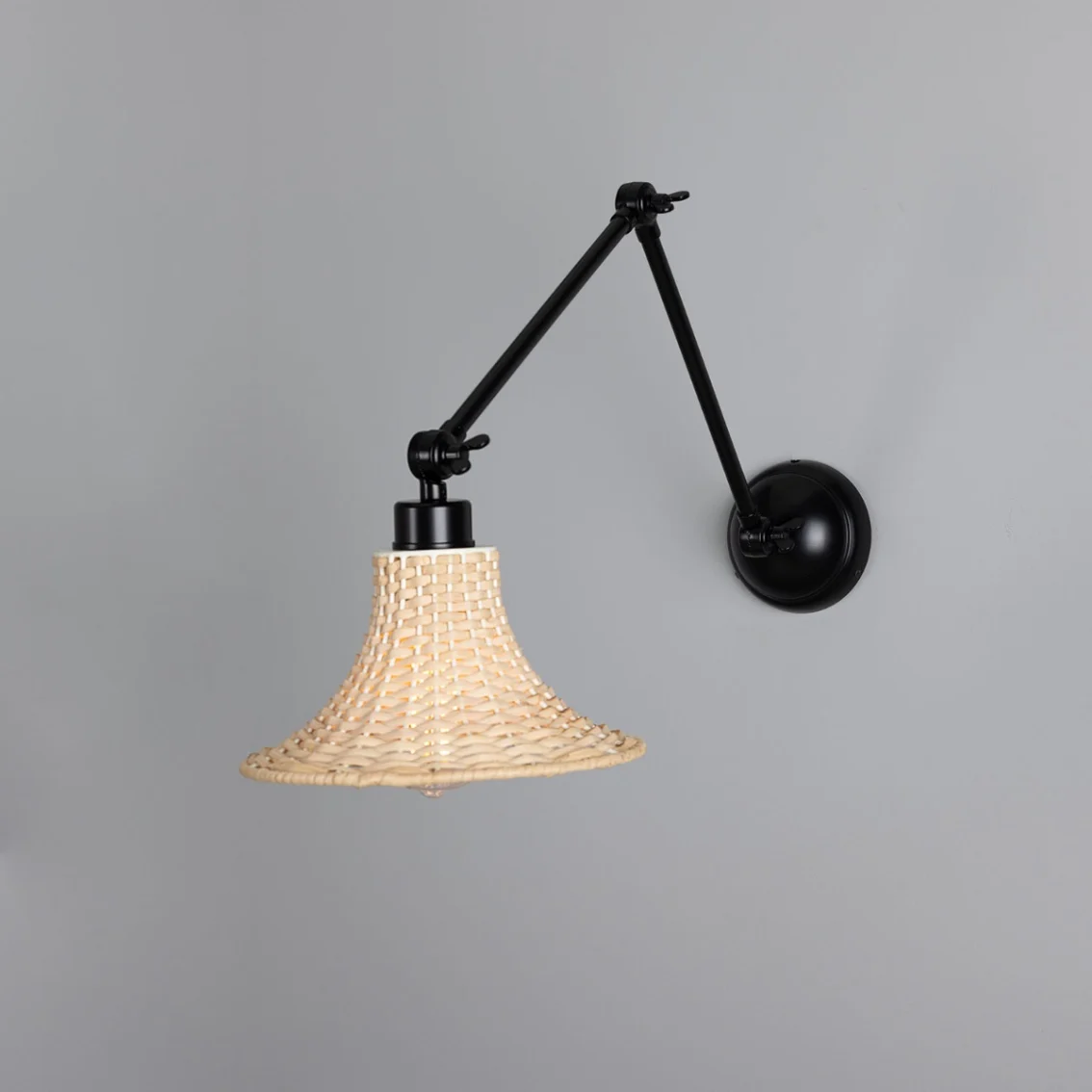 Applique murale, Savannah Small, noir mat, Ø24cm, H65cm - Mullan Lighting - Luminaires Nedgis