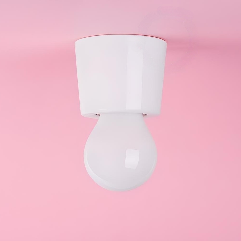 Applique ou plafonnier, Annie, blanc, Ø7,5cm, H6cm - Zangra ...