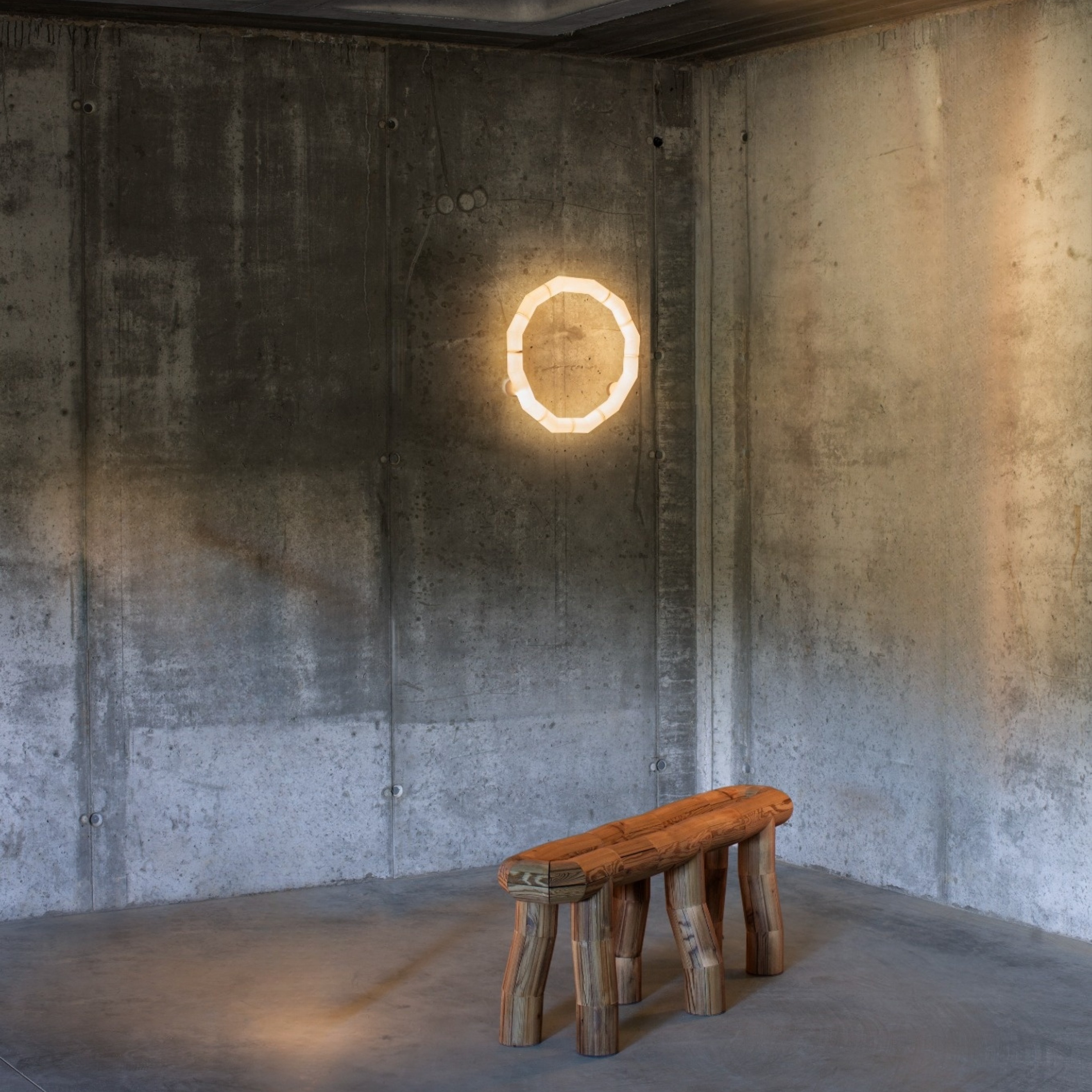 Applique ou plafonnier, Tratti 566.73, nylon naturel, nickel opaque ...