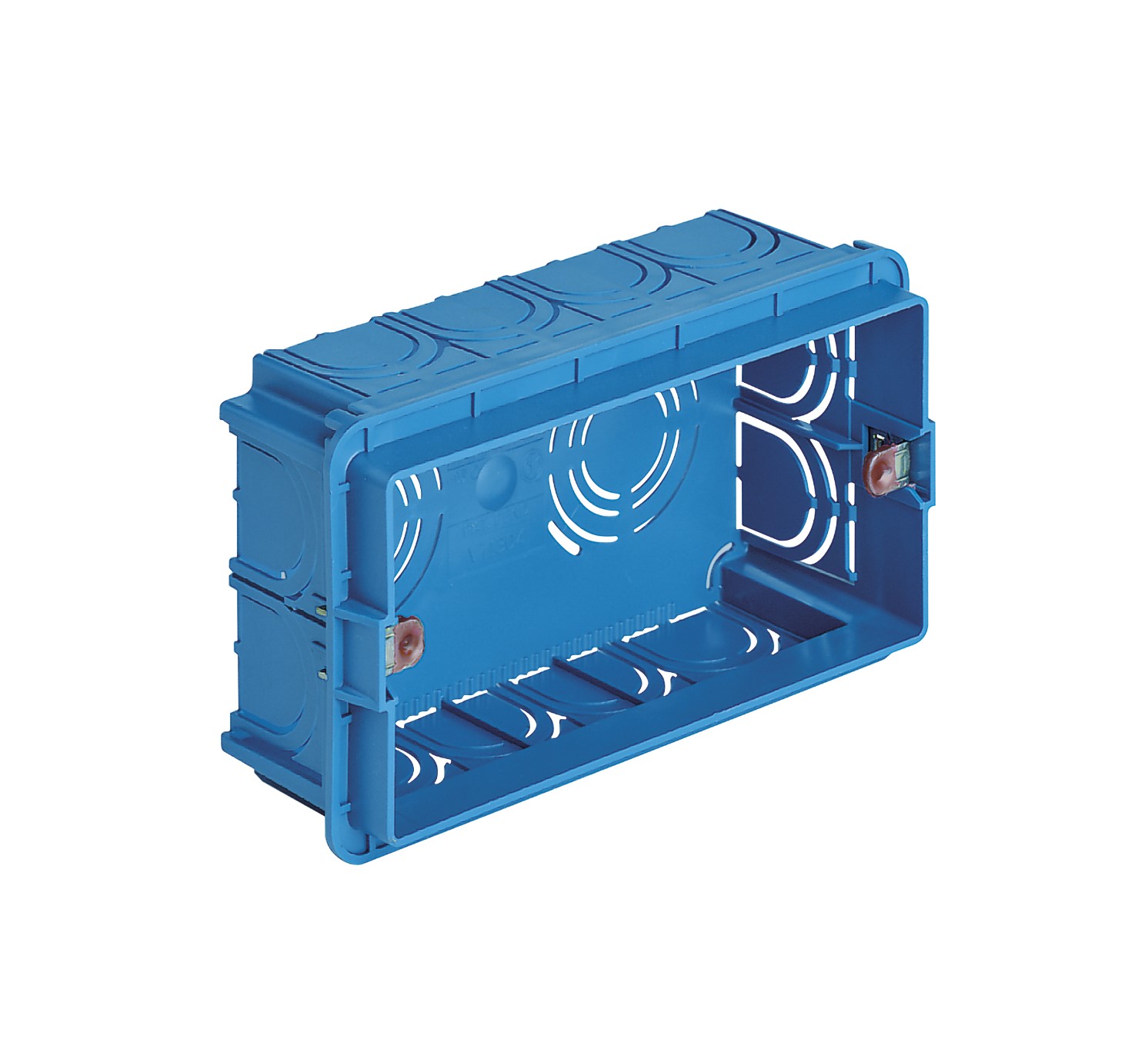 Flush mounting box, Italian format, Rectangle, 4 modules, Masonry, Azur ...