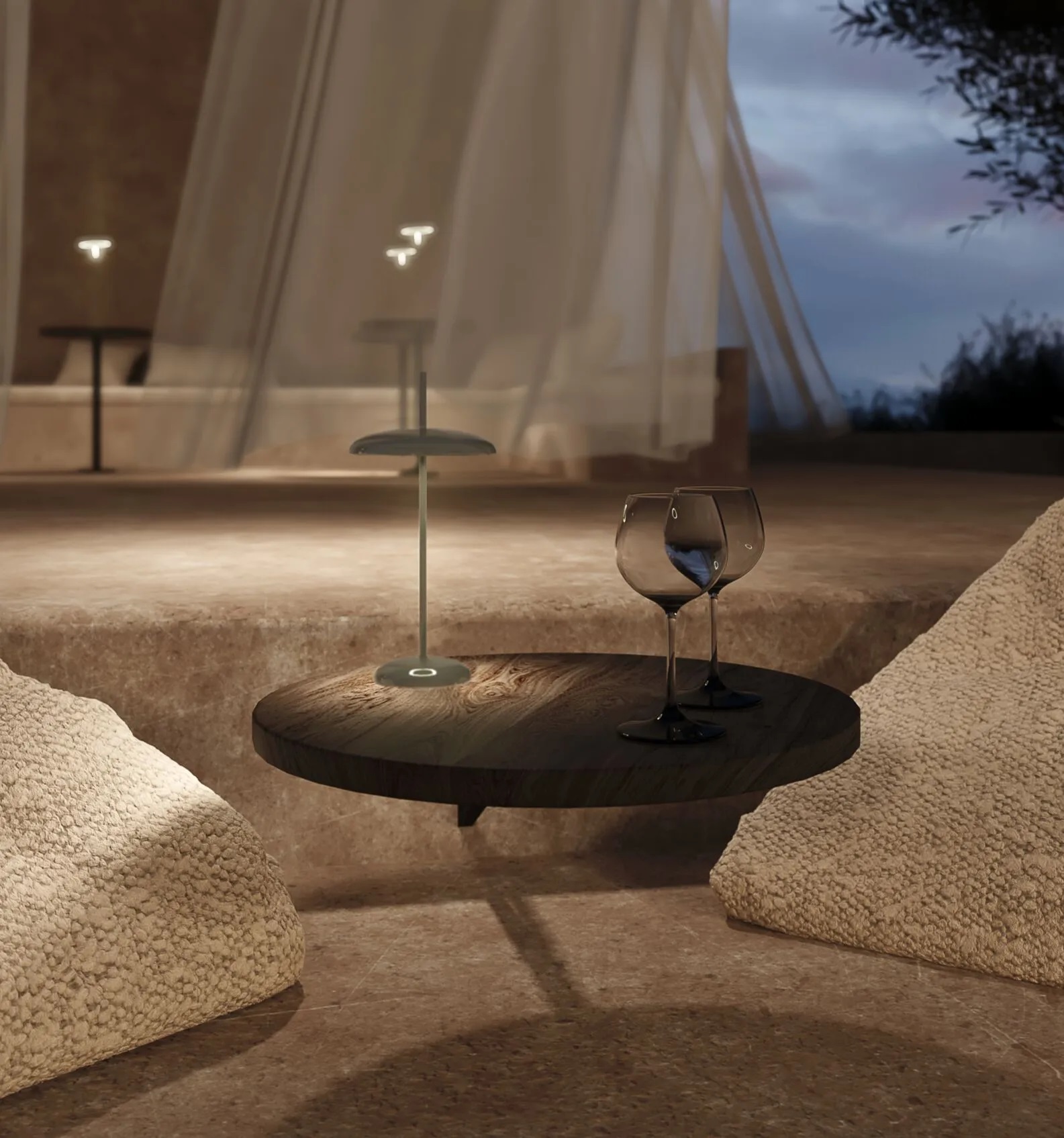 Lampe, Baladeuse, Porte, gris galet, IP43, LED, dim, 2300-2700-3000K ...