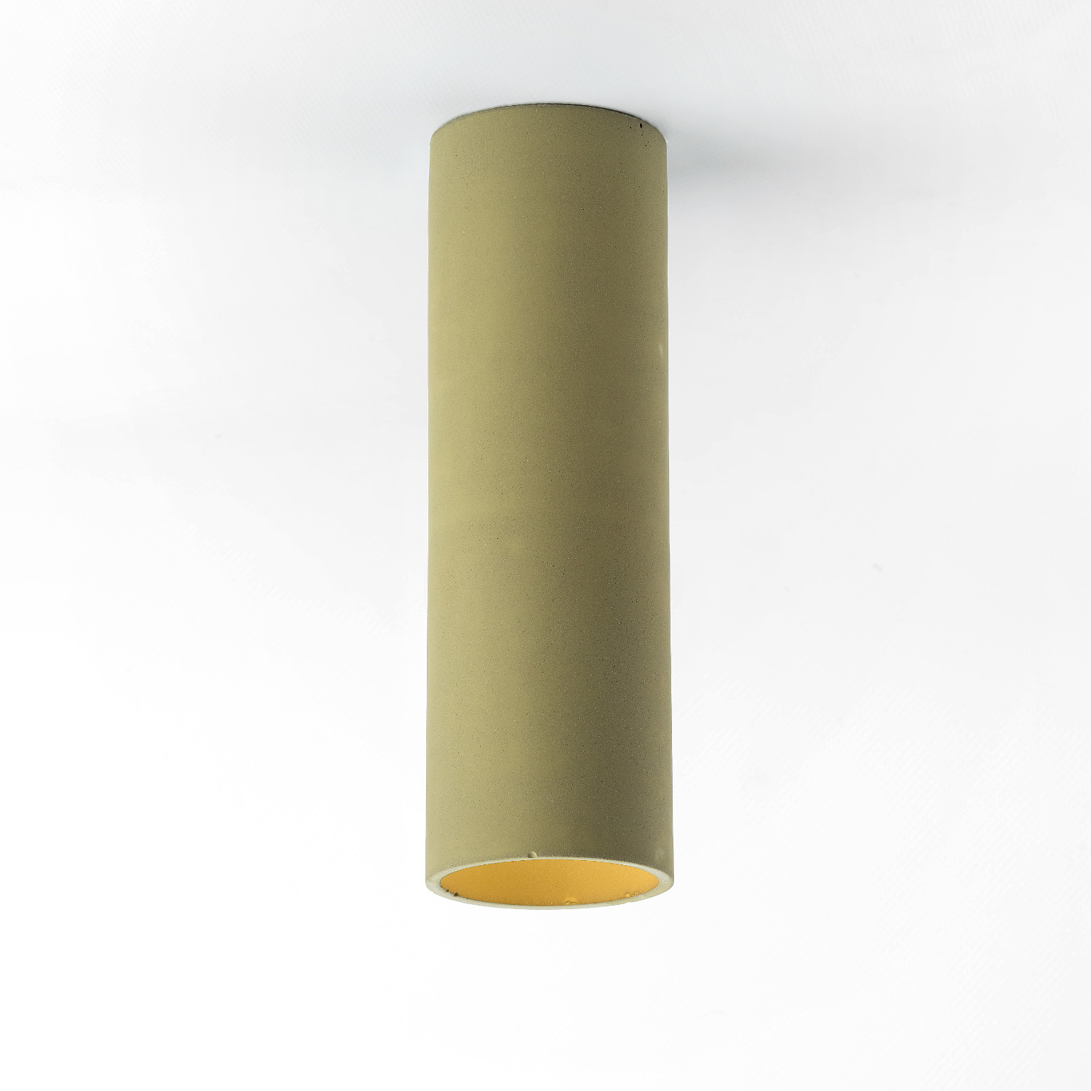 Ceiling light, Cromia M, Olive green, Ø6.5cm, H20cm - Plato Design - Nedgis Lighting