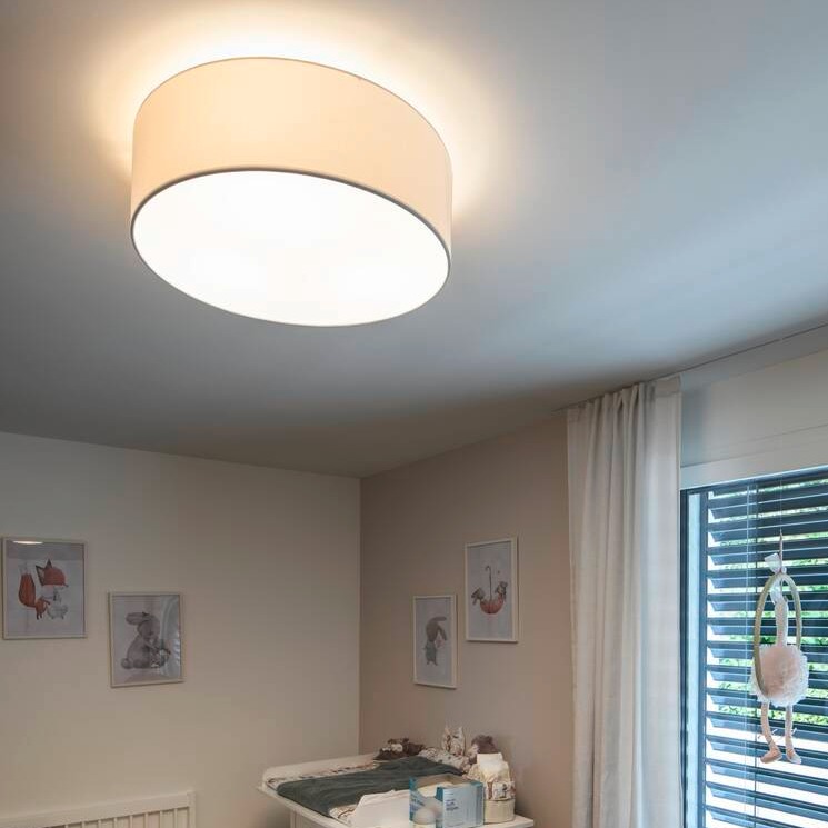 Plafonnier, Tenora, blanc, Ø50cm, H17cm - SLV - Luminaires Nedgis