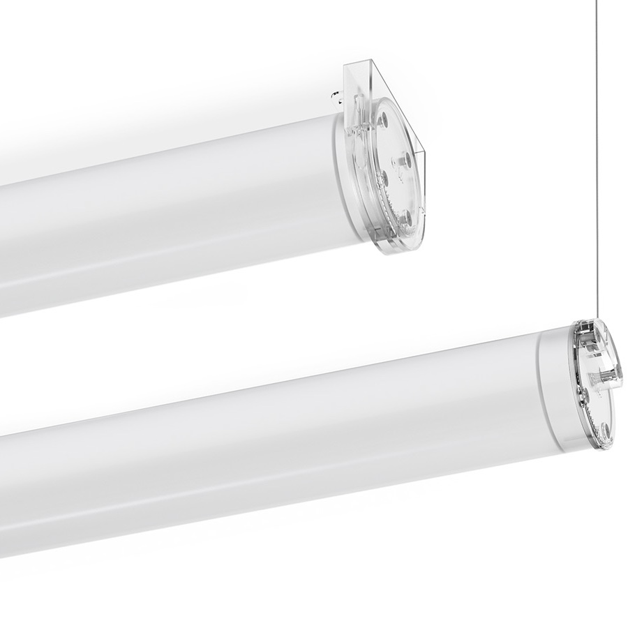 Ceiling light, Tubo 70 on/off, frosted, IP67, LED, 4000K, 4700lm, Ø7cm ...