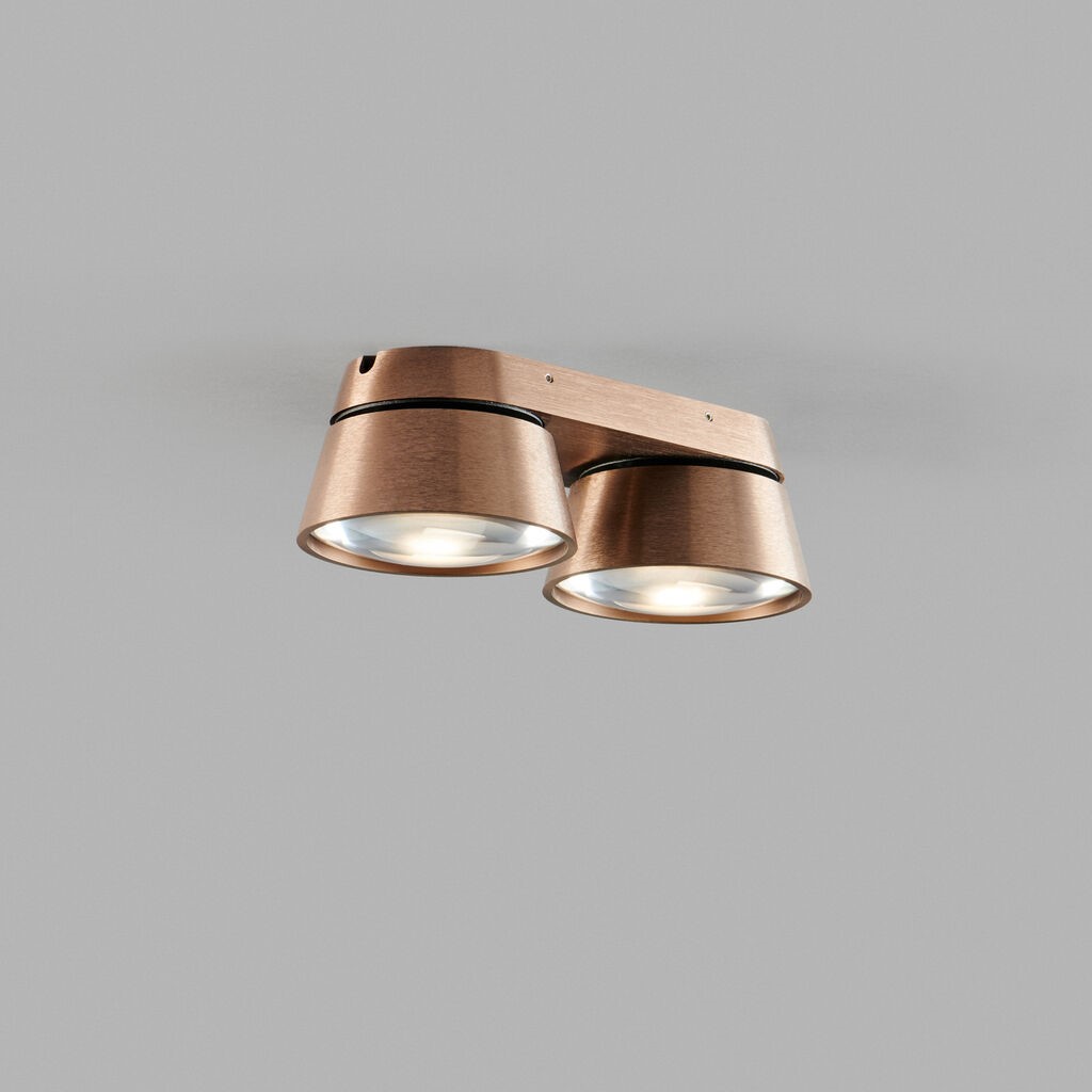 Ceiling light, Vantage 2, rose gold, LED, dim, 2700K, Ø7cm, H10cm ...