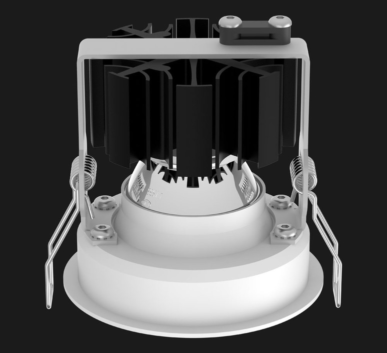 Spot encastrable, Focus Recessed, Angle 43°, blanc mat, LED, 3000K ...