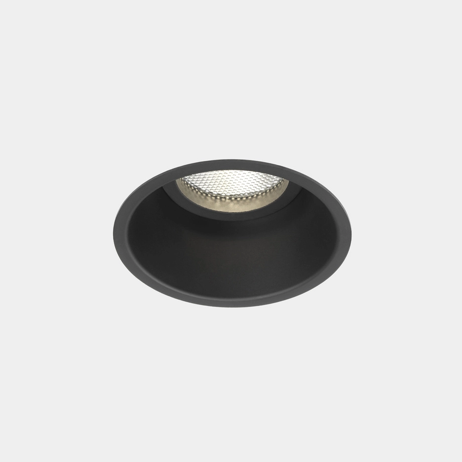 Recessed spotlight, Minima Round Fixed, black, Ø8.2cm, D13cm - Astro ...