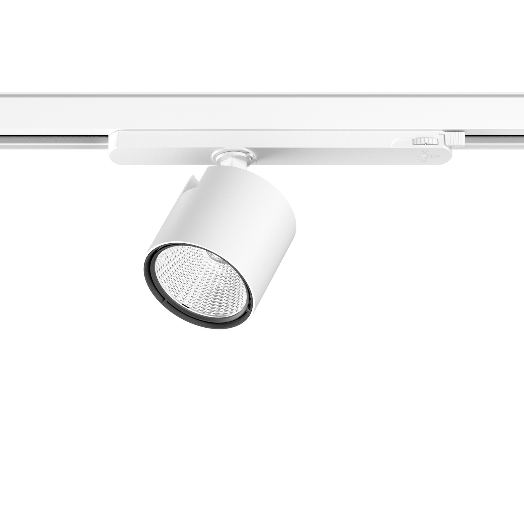 Spot pour rail, Varo 80 S, blanc, LED, dim, 3000K, 1890 lm, Ø8,7cm ...