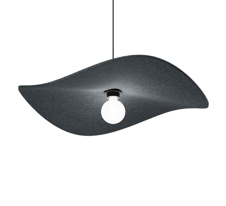 Suspension accoustique, Wave soft 1.0, anthracite, Ø75cm, H9,3cm ...