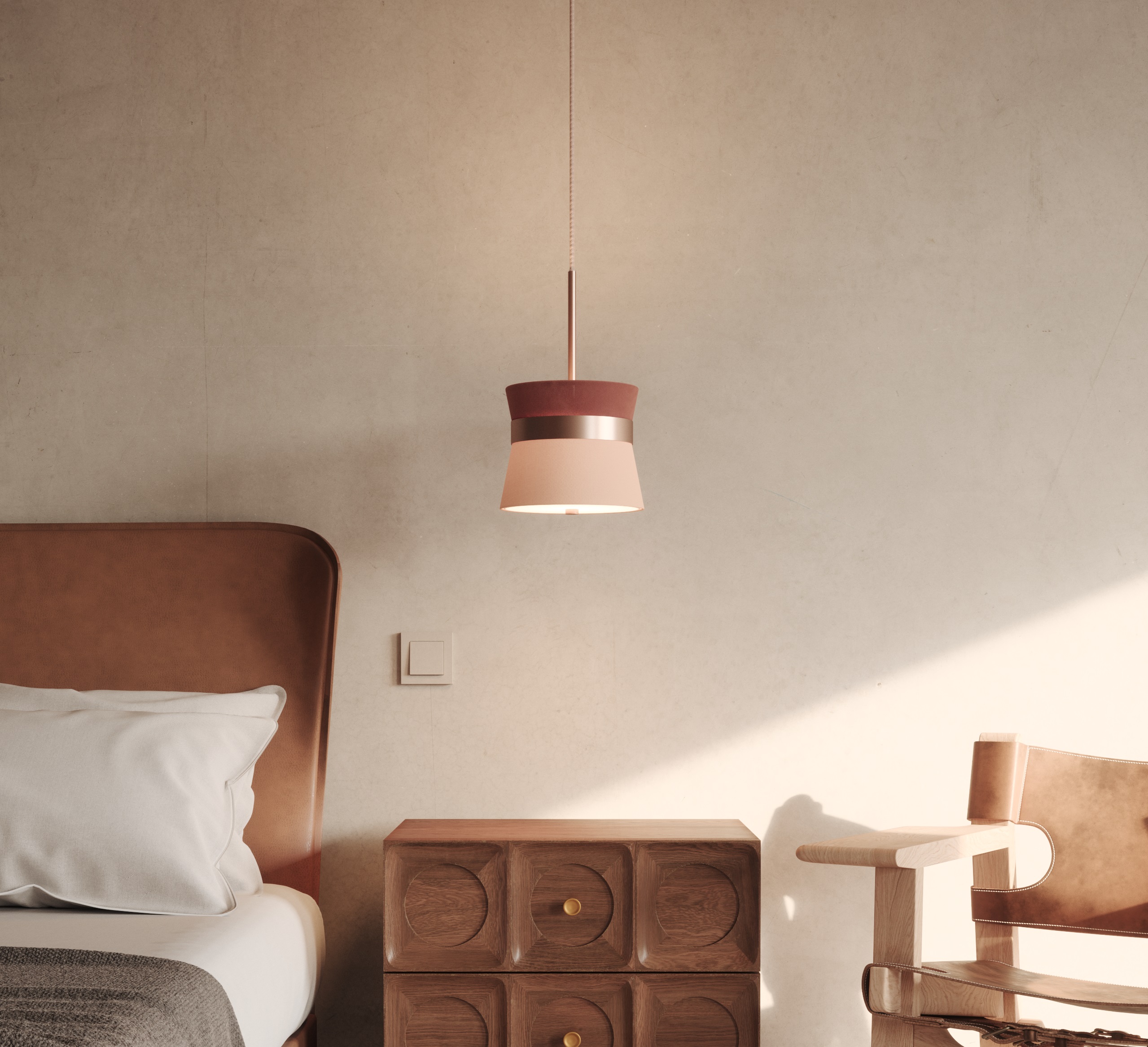 Hanging lamp, Caramelo, Cinnamon, Ø22cm, H36,5cm - Easy Light by ...