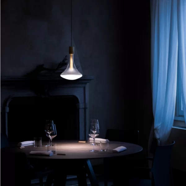 Pendant light, Cathode 1, brushed brass, endless, LED, 2700K, 264lm ...