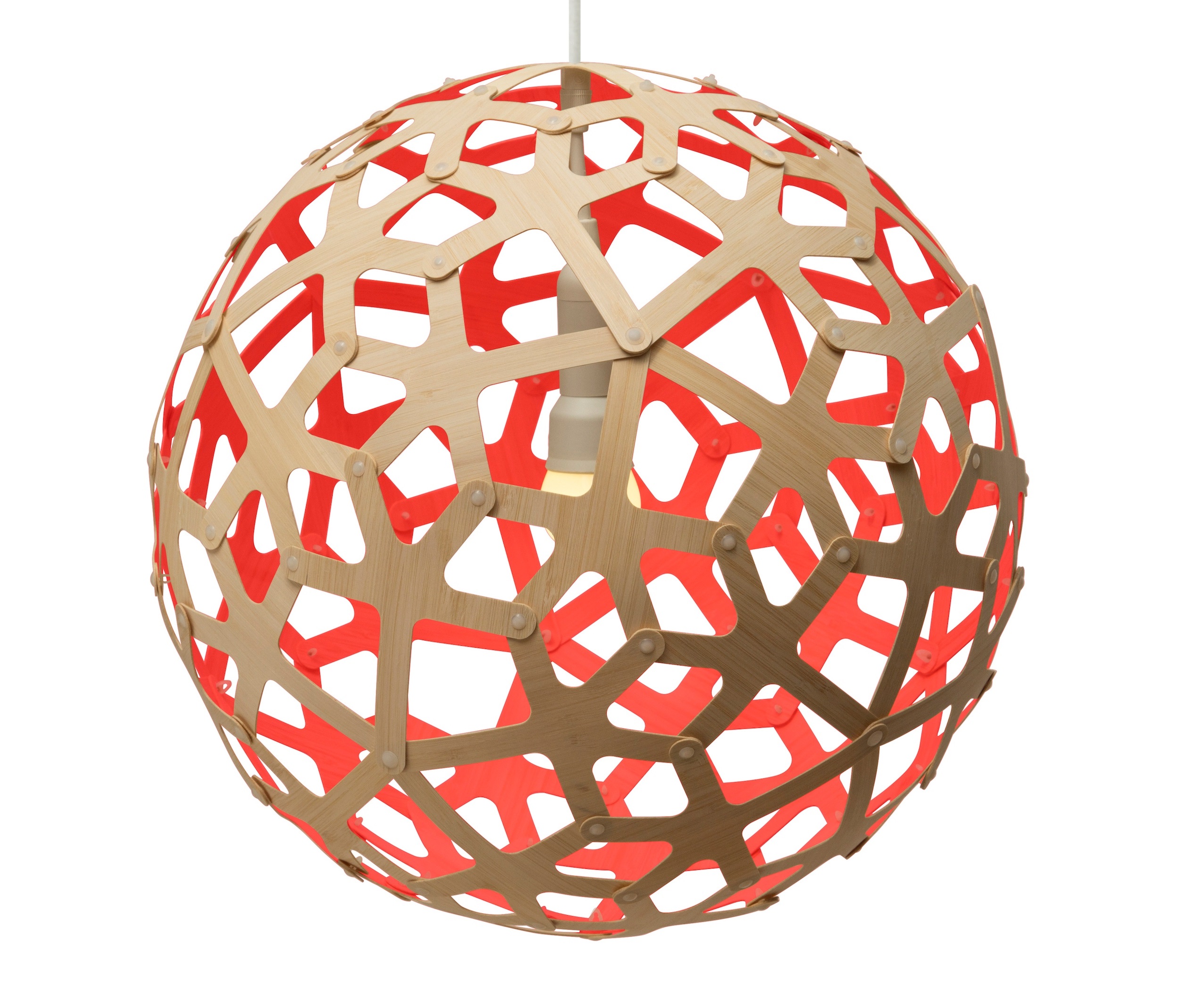 Suspension, Coral, version en kit, rouge, naturel, Ø60cm, H60cm - David ...