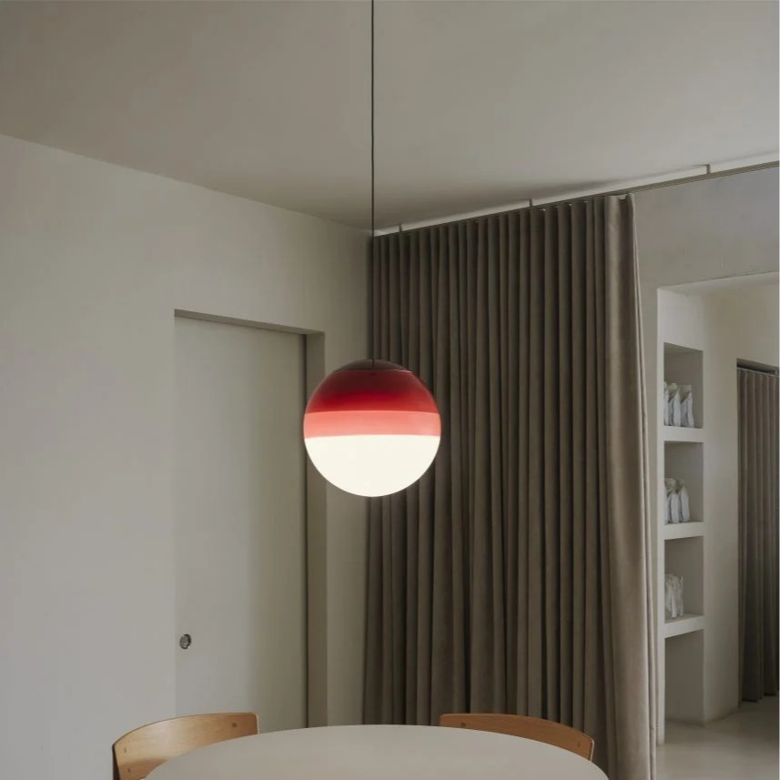 Pendant light, Dipping light 30, burgundy, LED, 2700k, 913lm, Ø30cm - Marset - Nedgis Lighting