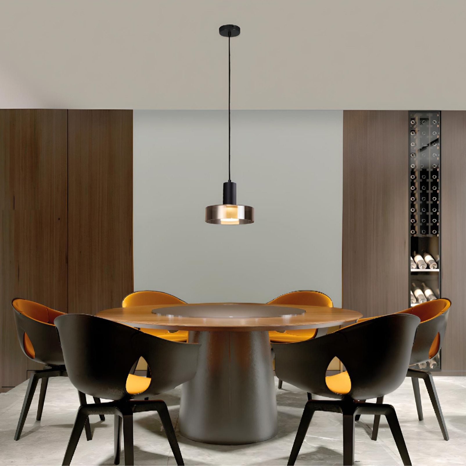 Suspension, Gin, noir, Ø22cm, H18,5cm - Mantra - Luminaires Nedgis