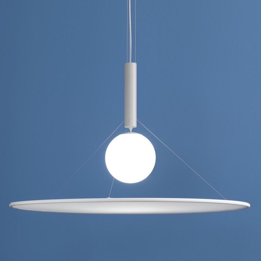 Suspension, Manto, blanc, LED, 2700K, 2507lm, Ø120cm - Axolight ...