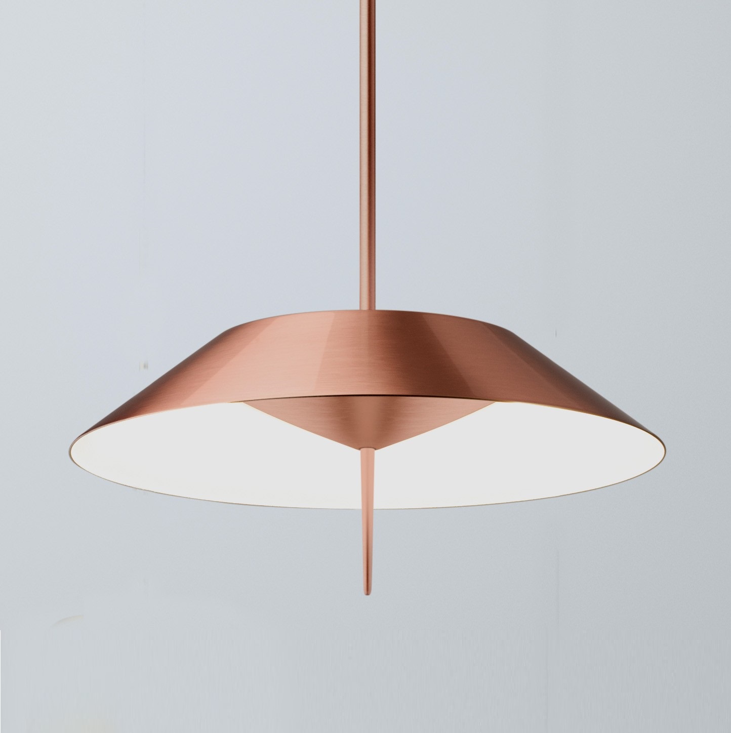 Pendant light, Mayfair, copper, LED, 2700K, 417lm, Ø30cm, H48cm - Vibia ...