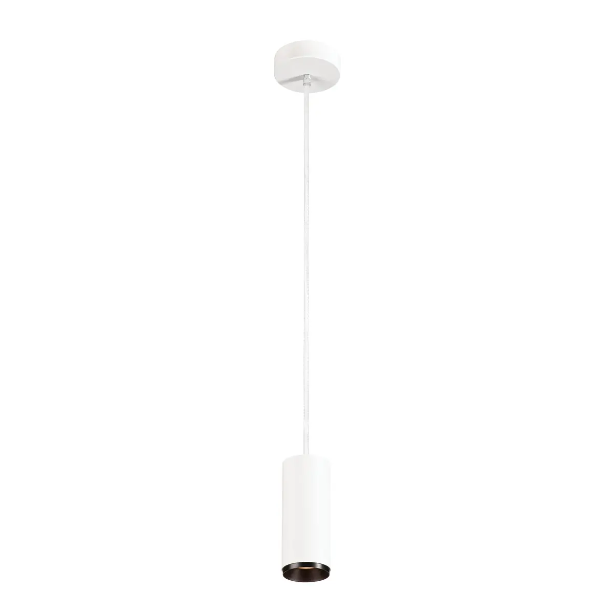 Pendant light, NUMINOS, white, LED, 3000K, 1020lm, Ø6cm, H16cm - Slv ...
