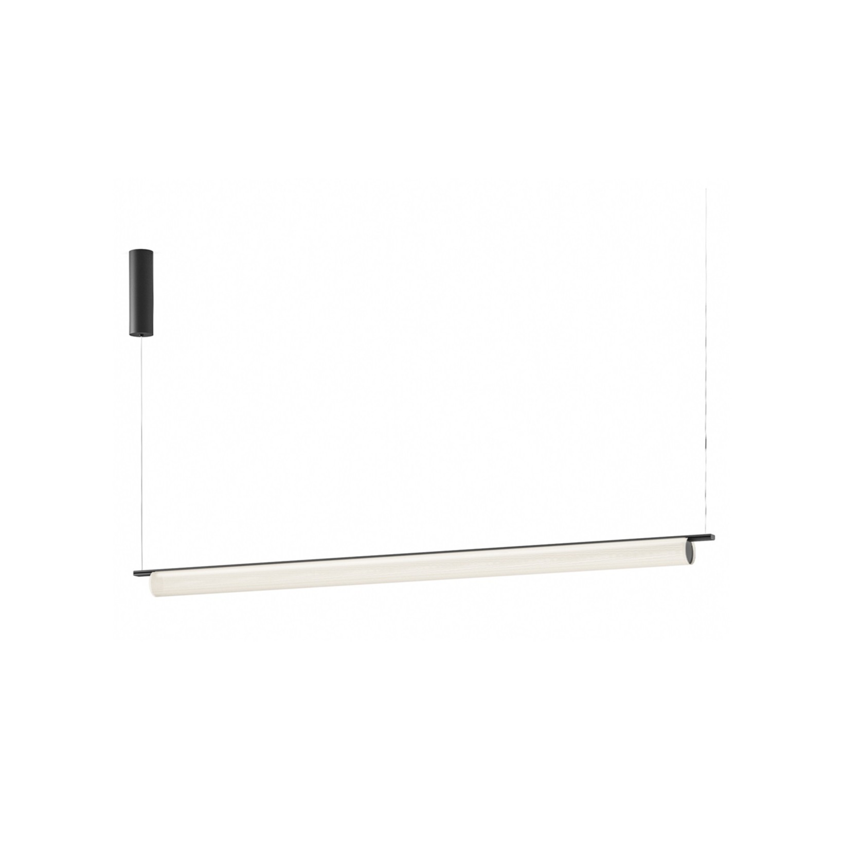 Pendant lamp, Ombra, black, LED, dim, 2700K, 1368 lm, L165,2cm, H7cm ...