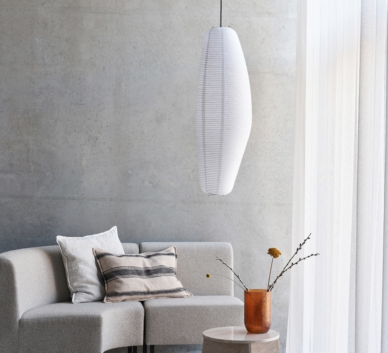 Duo de suspensions, Rica , blanc, Ø31cm, H90cm - House Doctor - Luminaires Nedgis