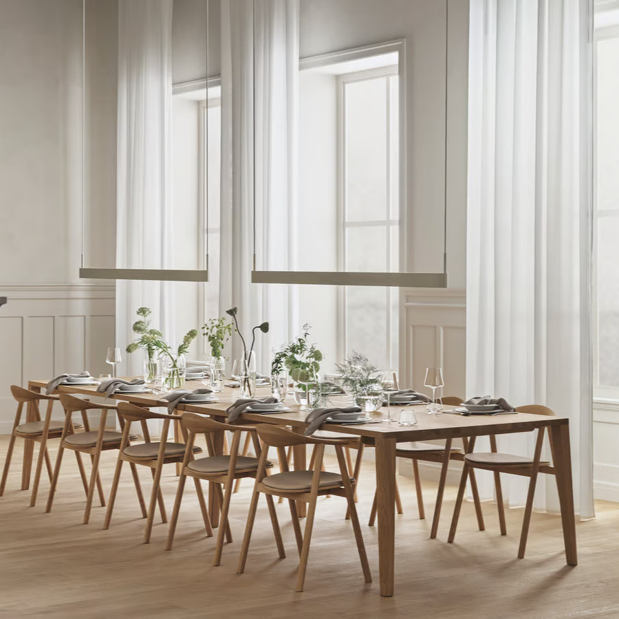 Suspension, Scribe, crème mat, LED, 3000K, 111 lm, L130cm, H17cm ...